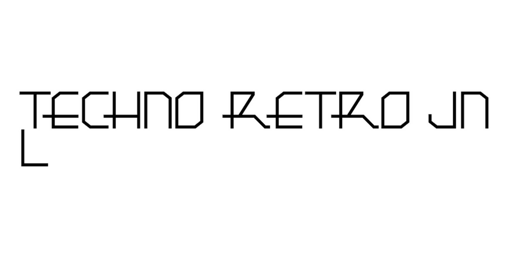 Techno Retro JNL in use - Fonts In Use