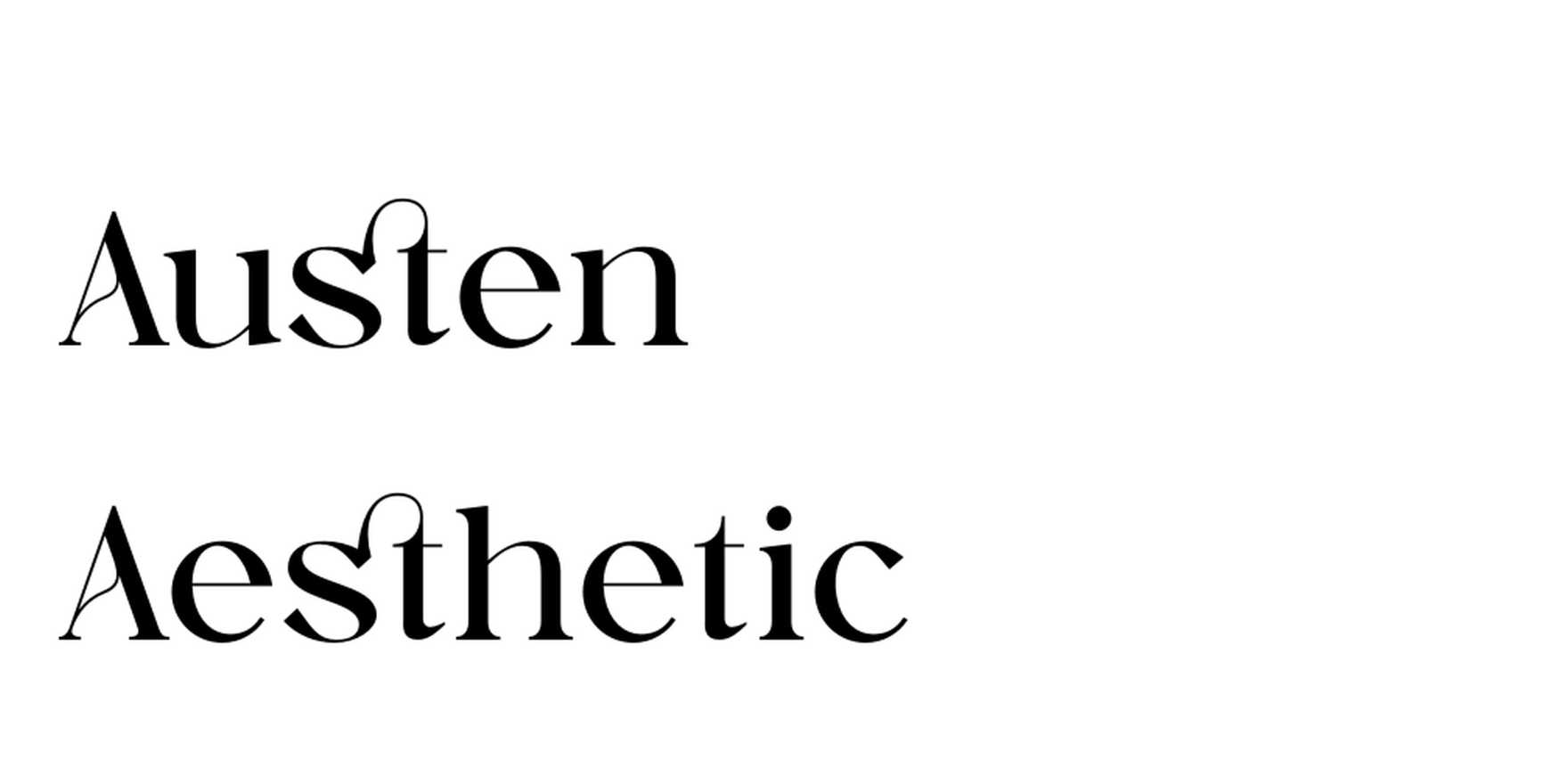 Austen Aesthetic in use - Fonts In Use