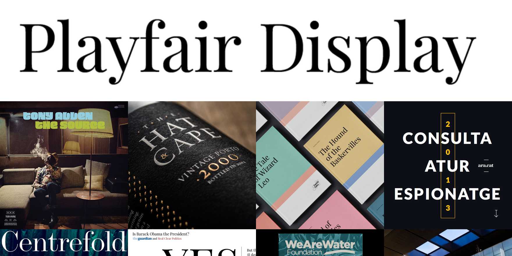 Playfair Display in use - Fonts In Use