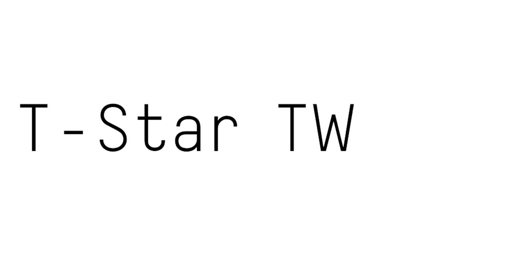 T-Star TW in use - Fonts In Use