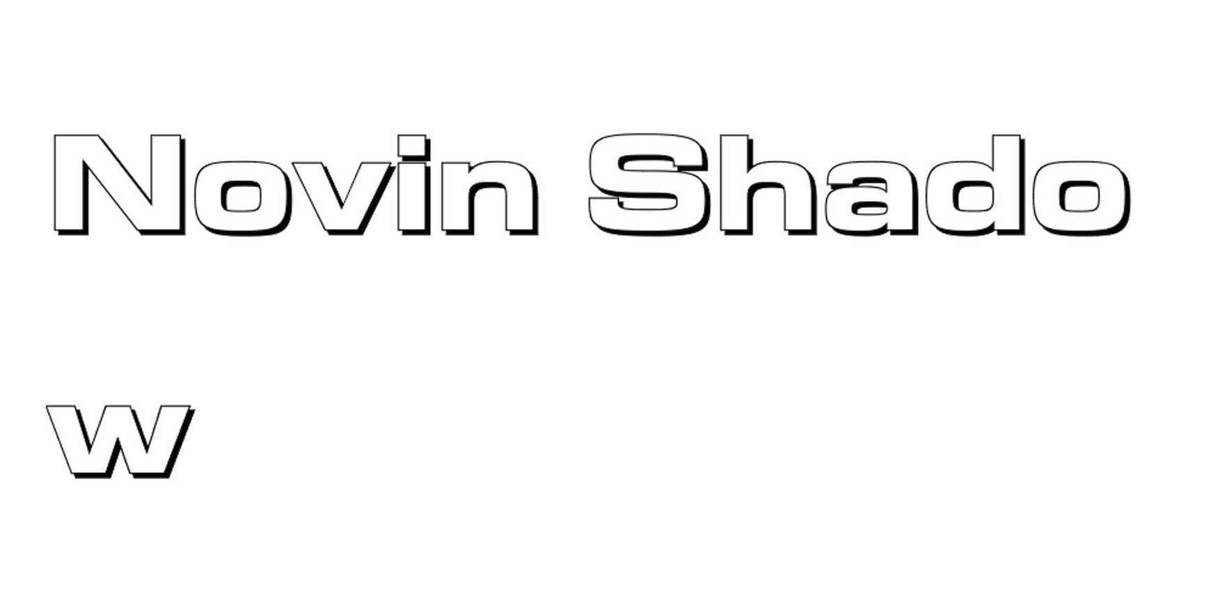 Novin Shadow in use - Fonts In Use