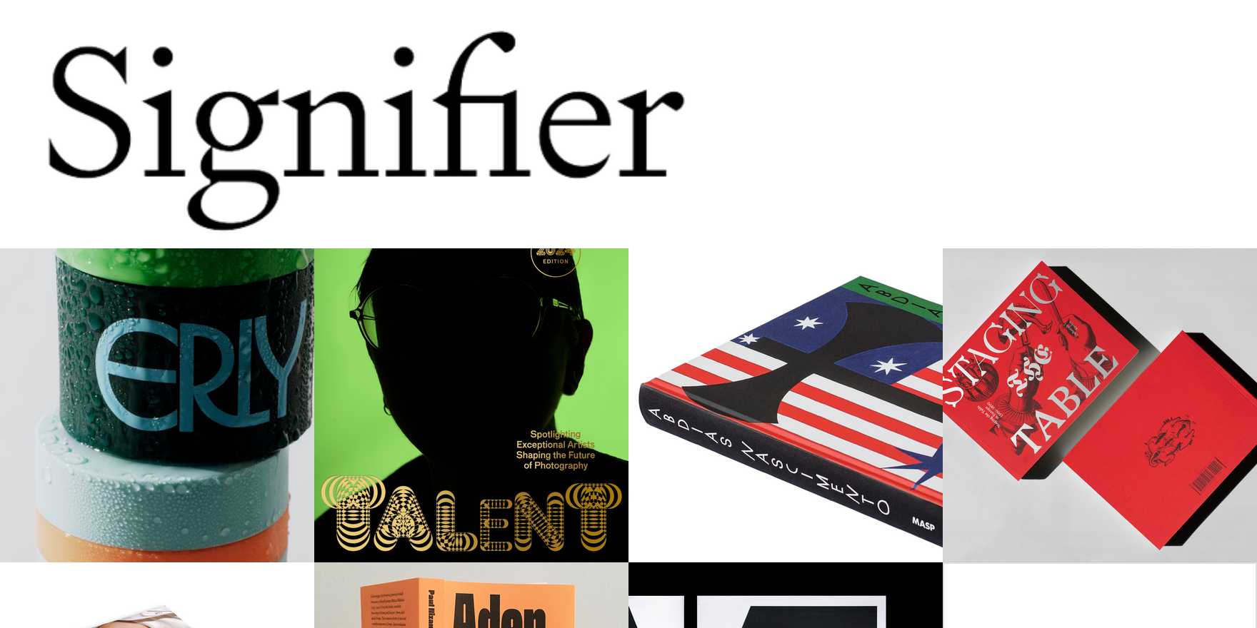 Signifier in use - Fonts In Use