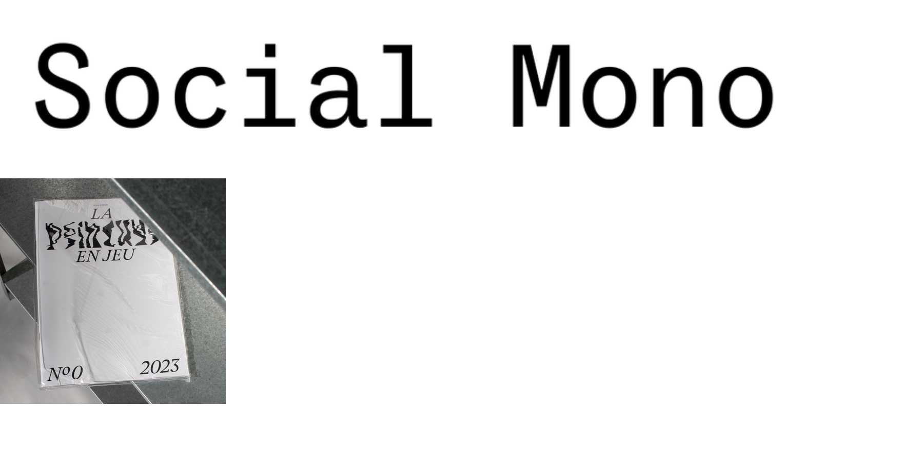 ABC Social Mono in use - Fonts In Use