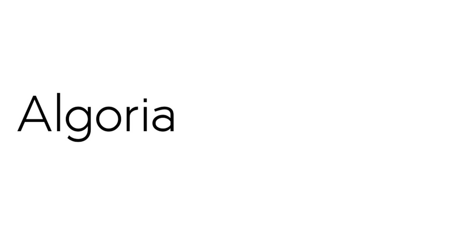 Algoria in use - Fonts In Use
