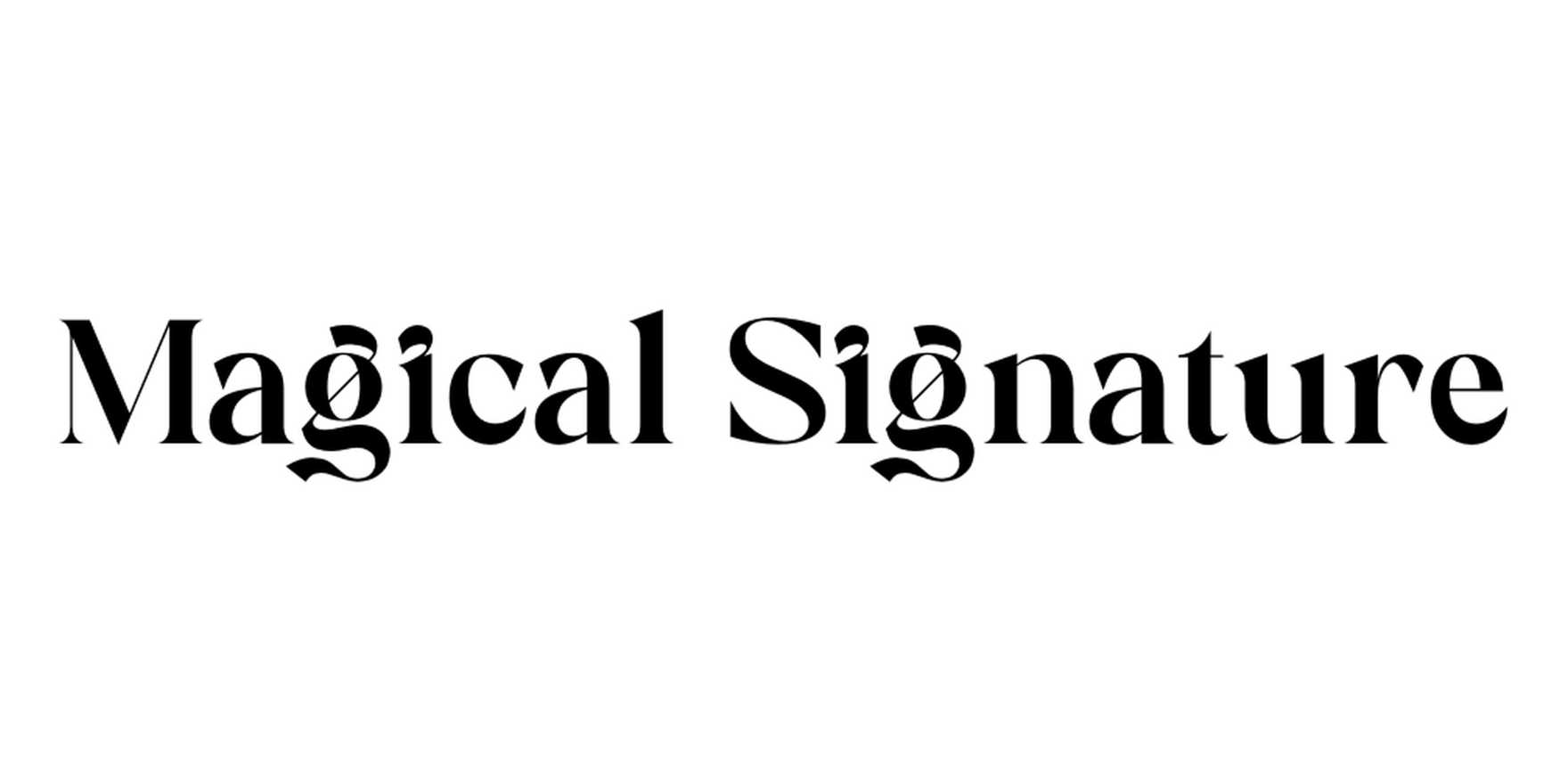 Magical Signature in use - Fonts In Use