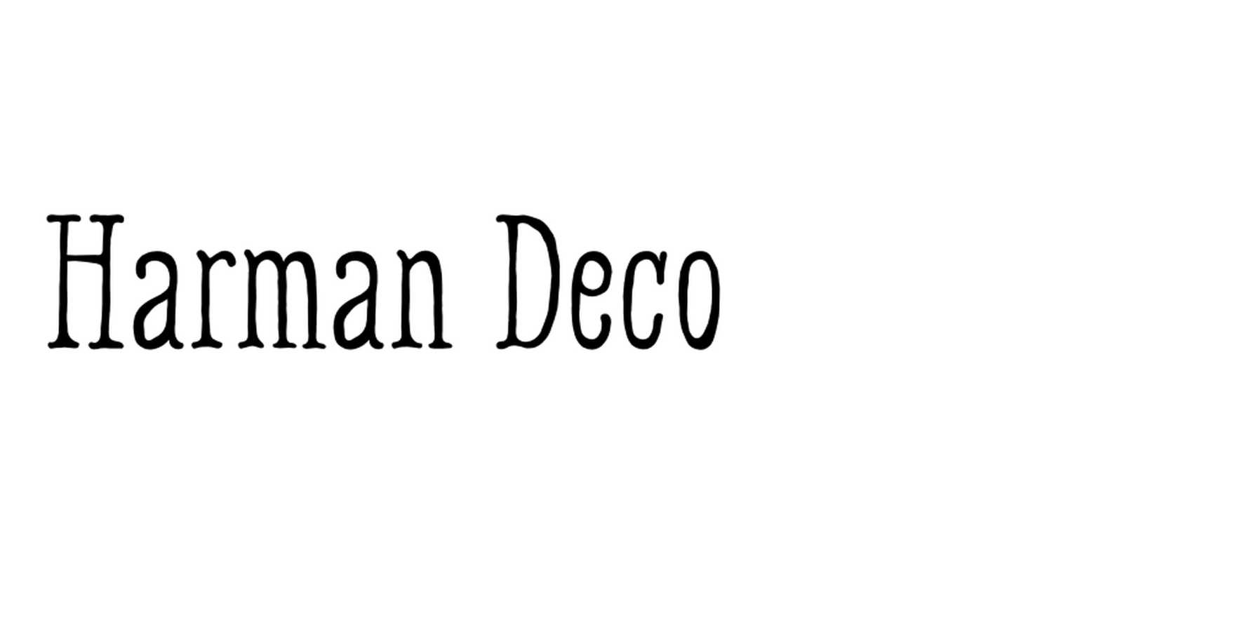 Harman Deco in use - Fonts In Use