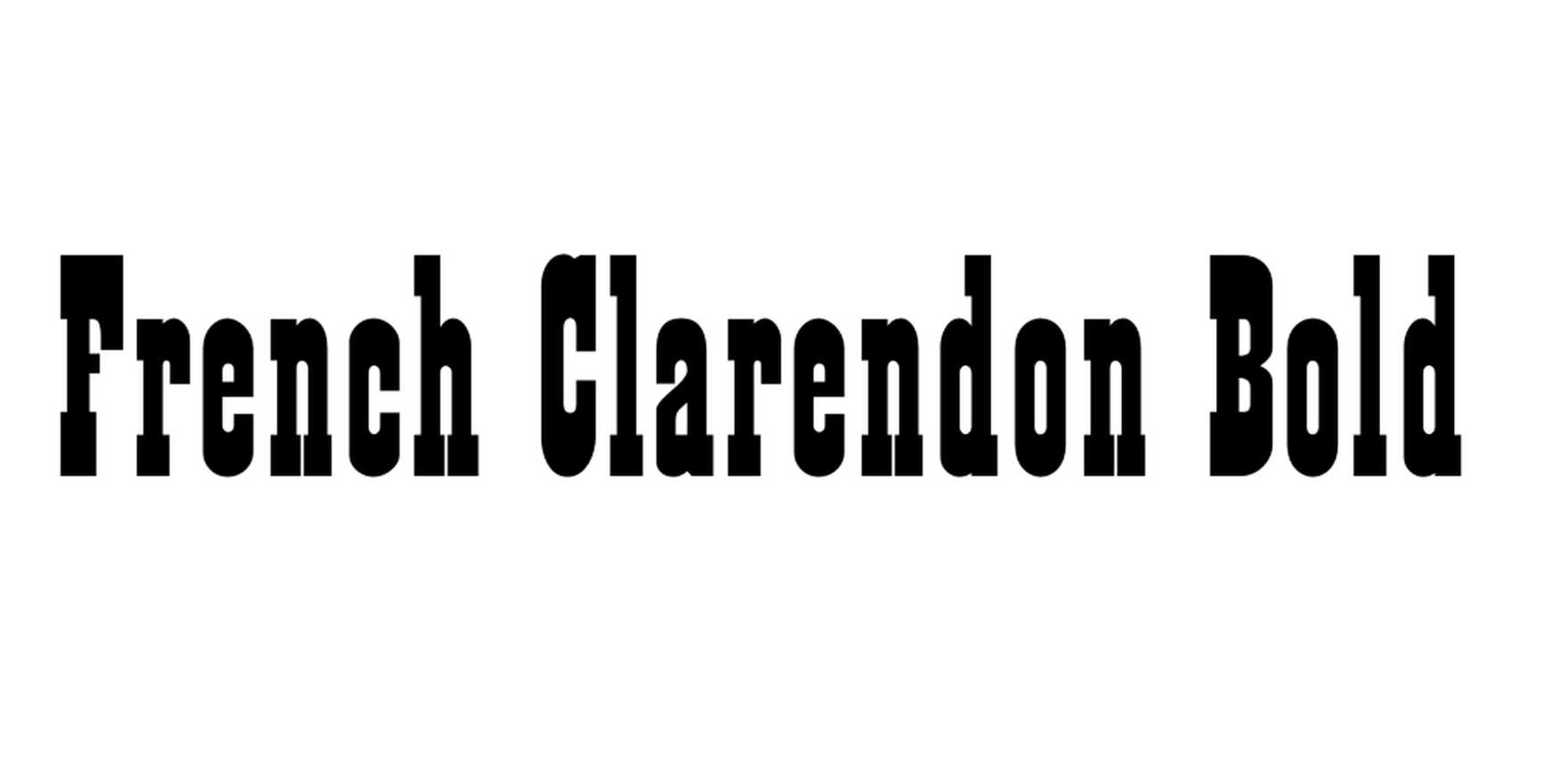 French Clarendon Bold in use - Fonts In Use