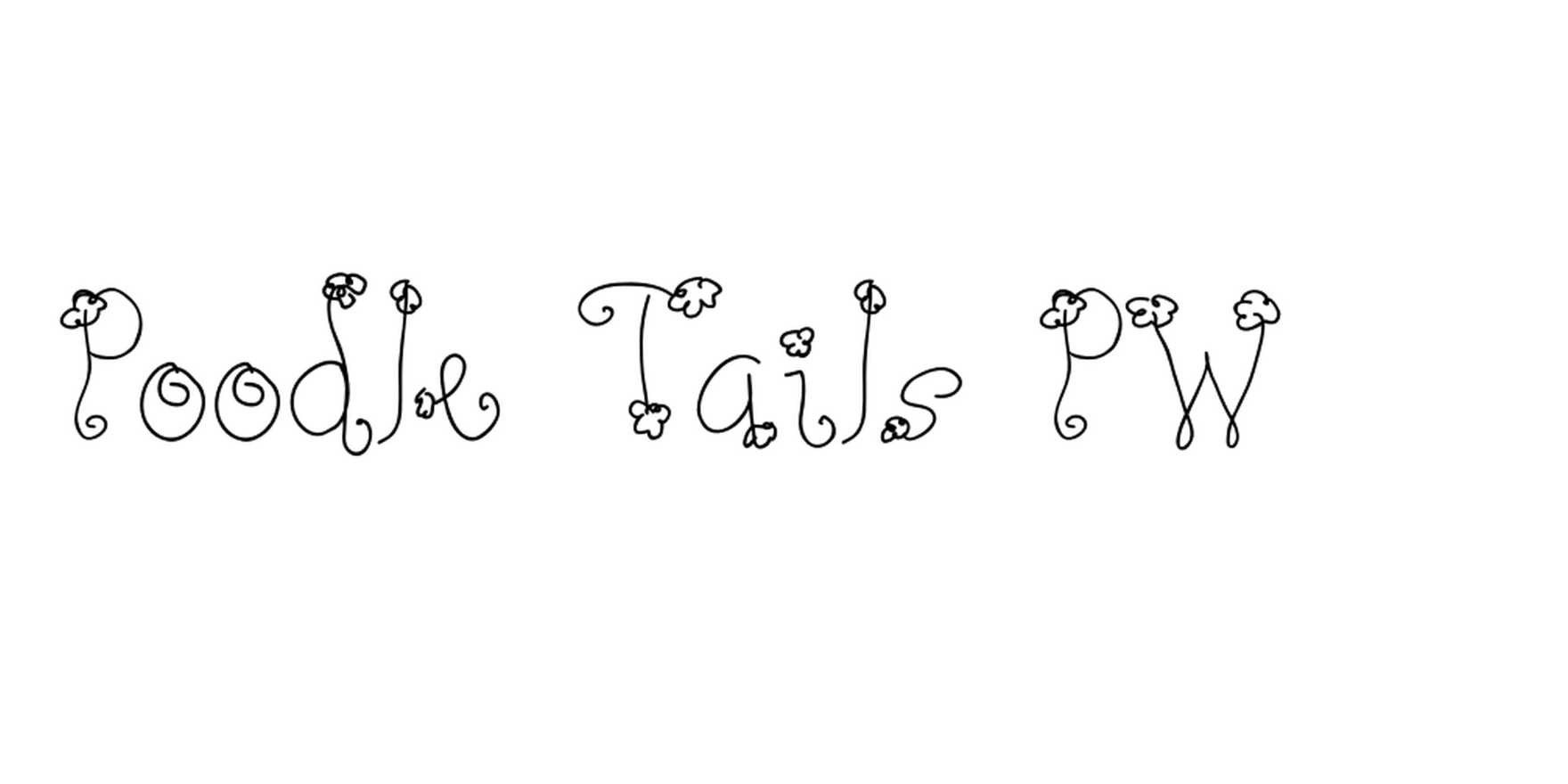 Poodle Tails PW in use - Fonts In Use