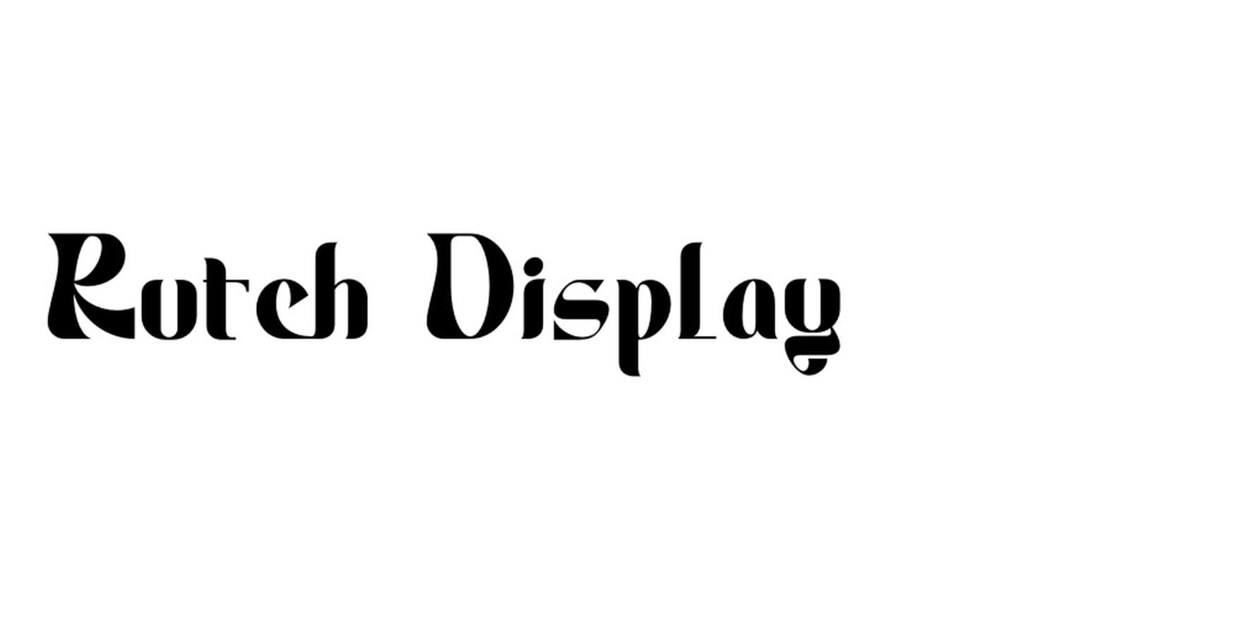 Rutch Display in use - Fonts In Use