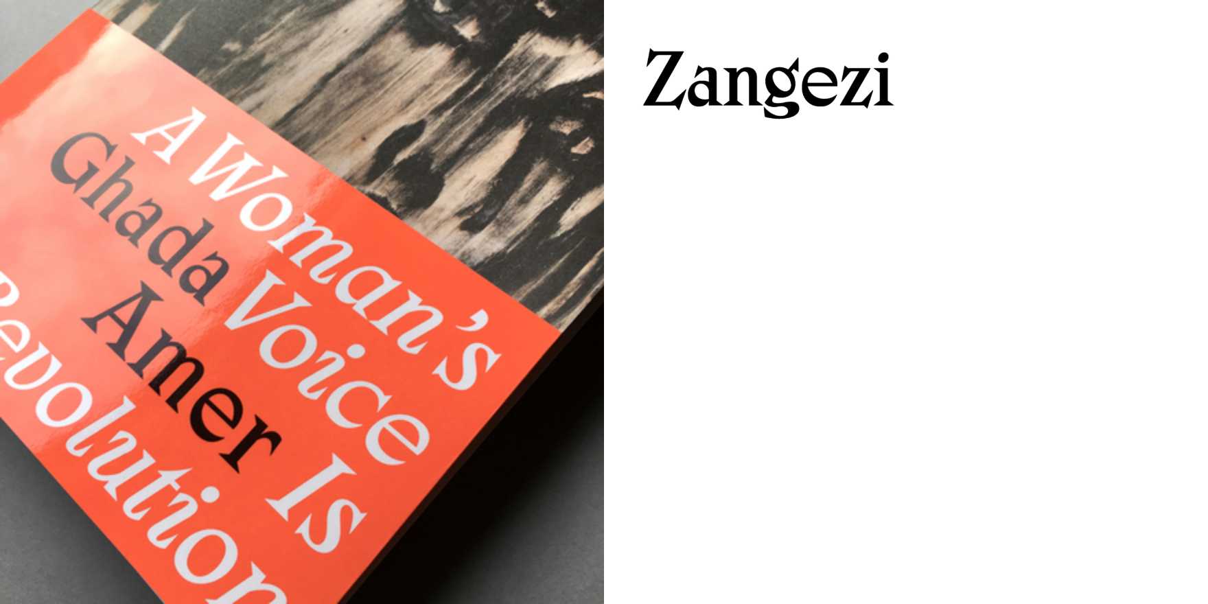 Ghada Amer – A Woman’s Voice Is Revolution exhibition catalog - Fonts ...