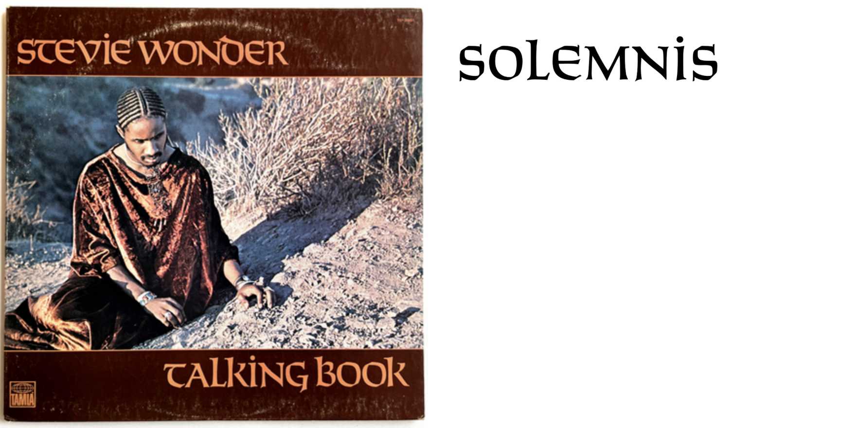 Stevie Wonder – Talking Book album art - Fonts In Use