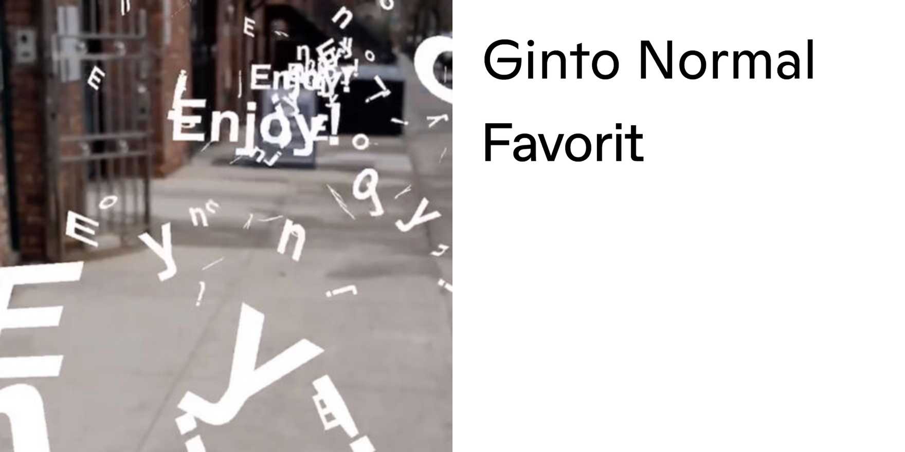 Weird Type app - Fonts In Use