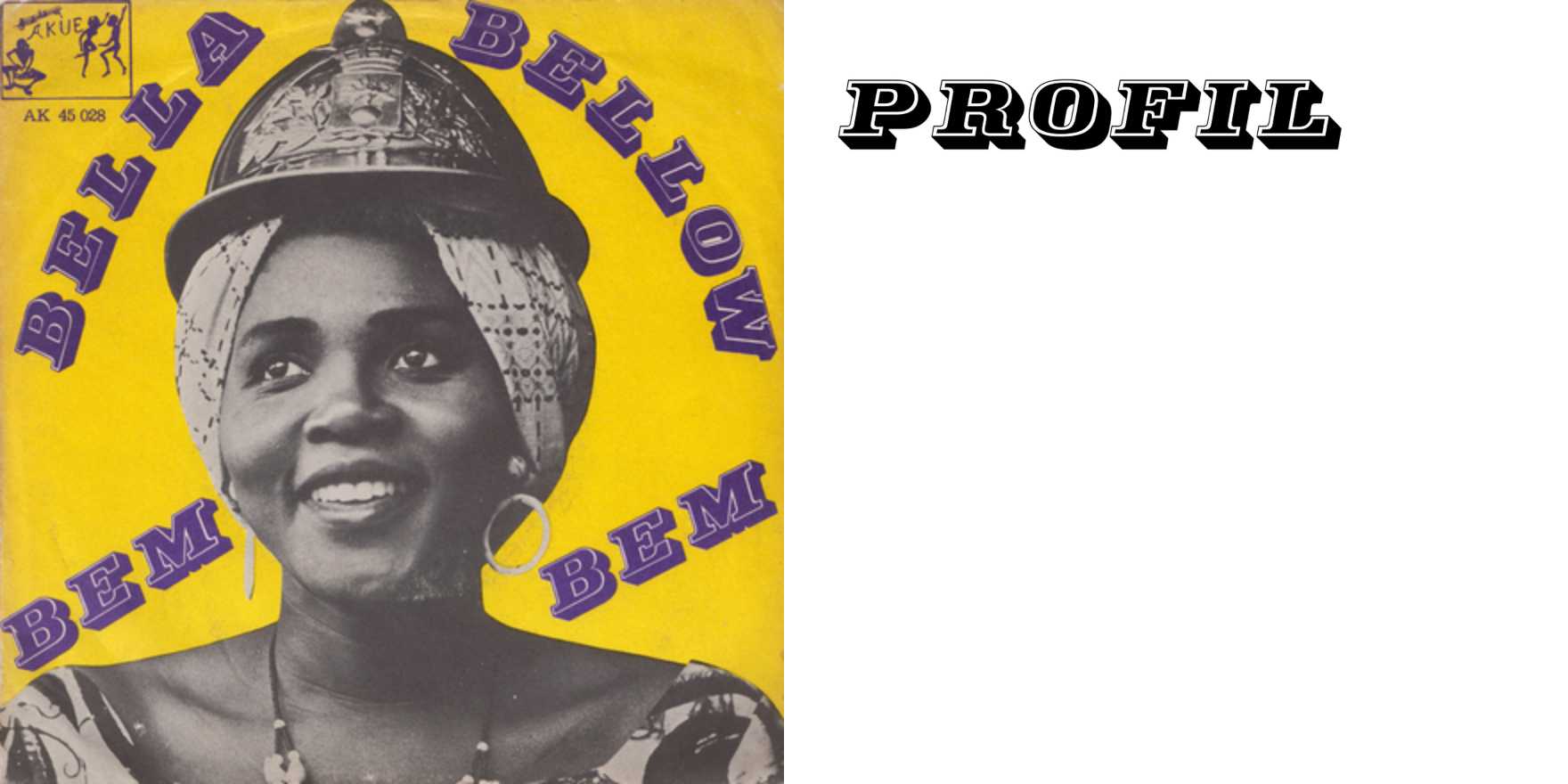 Bella Bellow – “Bem Bem” / “O Senye” single cover - Fonts In Use