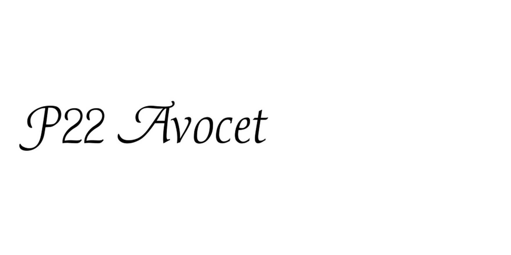 P22 Avocet in use - Fonts In Use