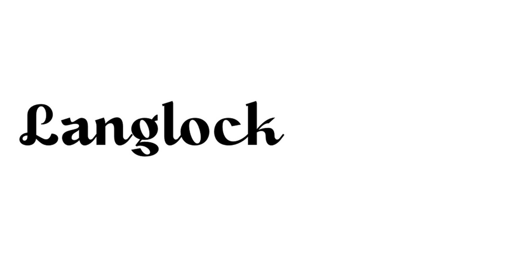 Langlock in use - Fonts In Use