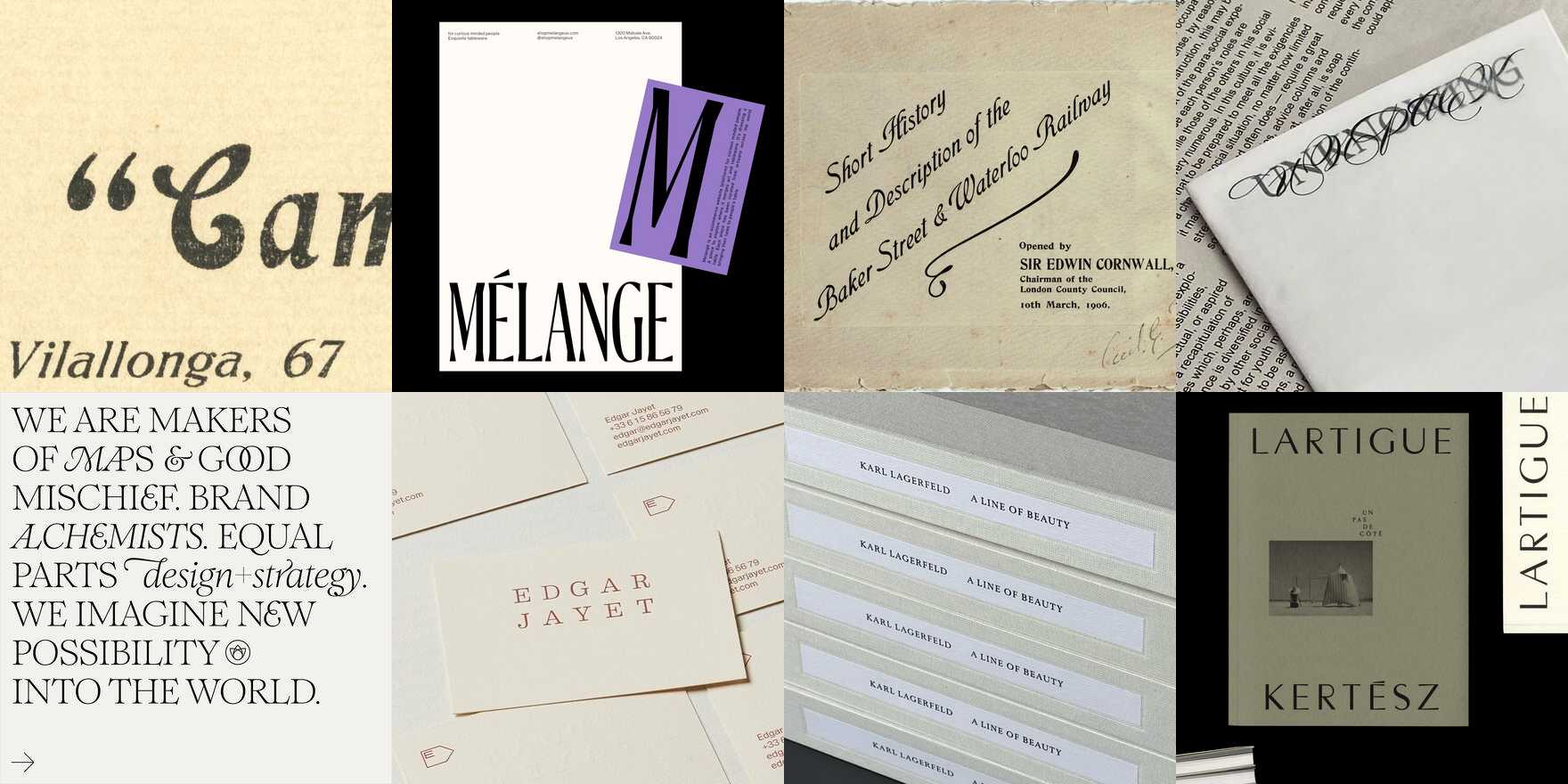 Thin type White oblong - Fonts In Use