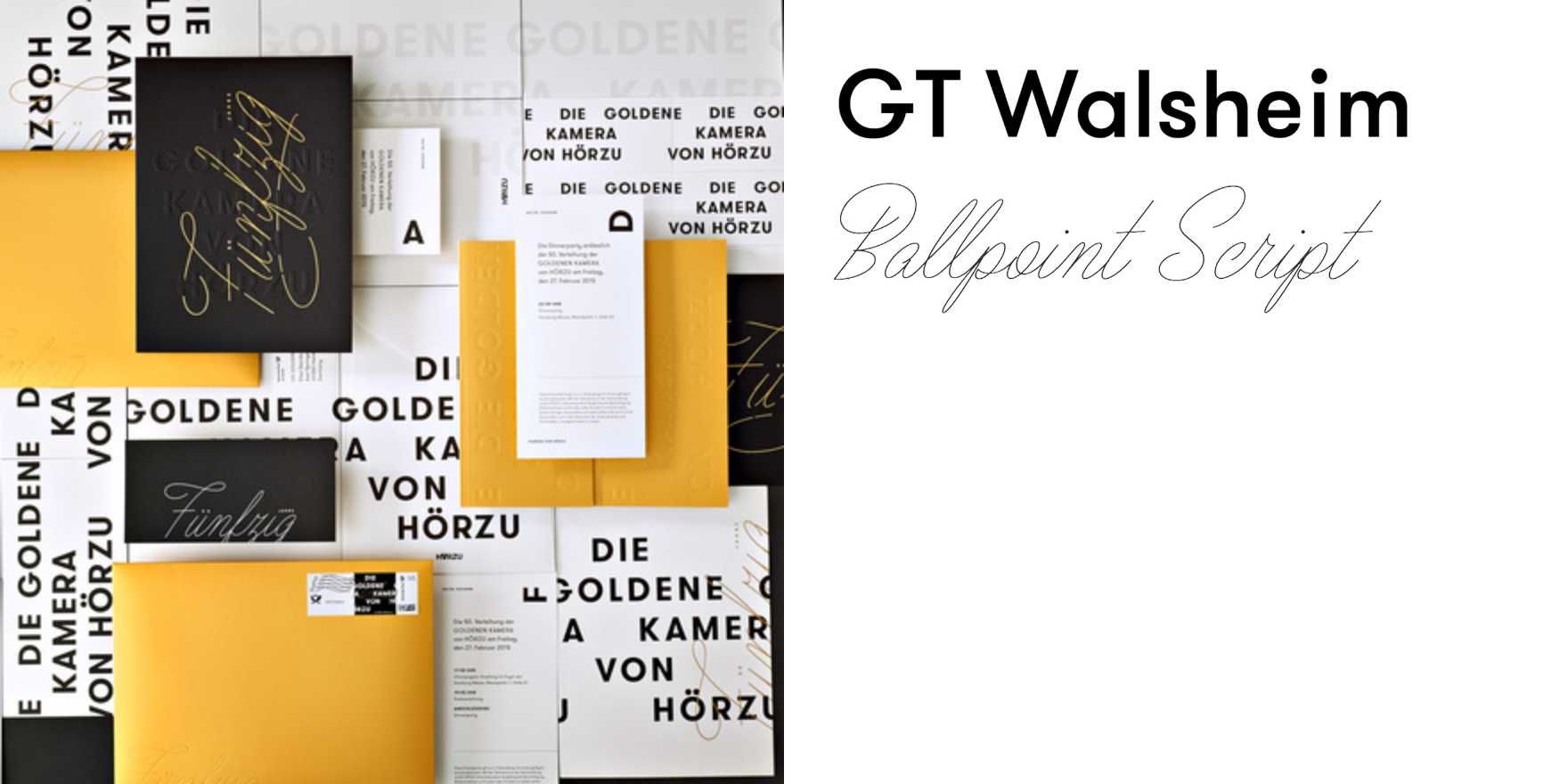 Die Goldene Kamera 2015 - Fonts In Use