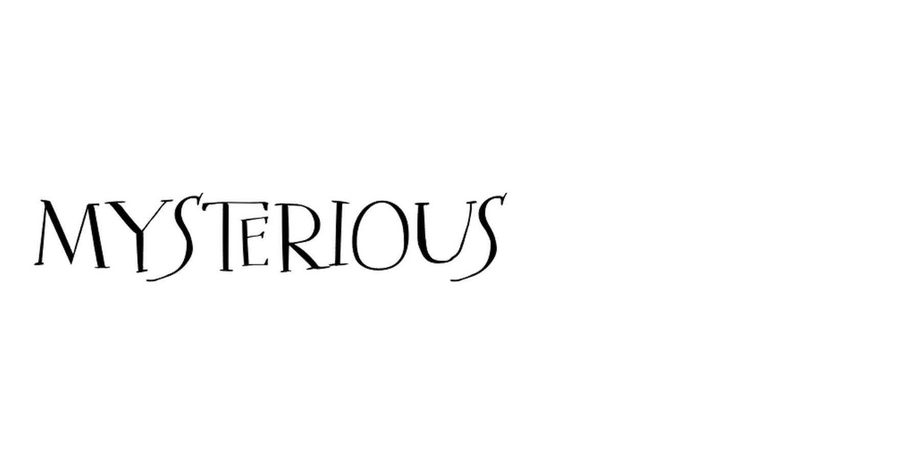 Mysterious in use - Fonts In Use