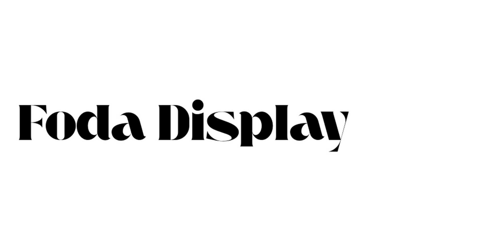 Foda Display in use - Fonts In Use