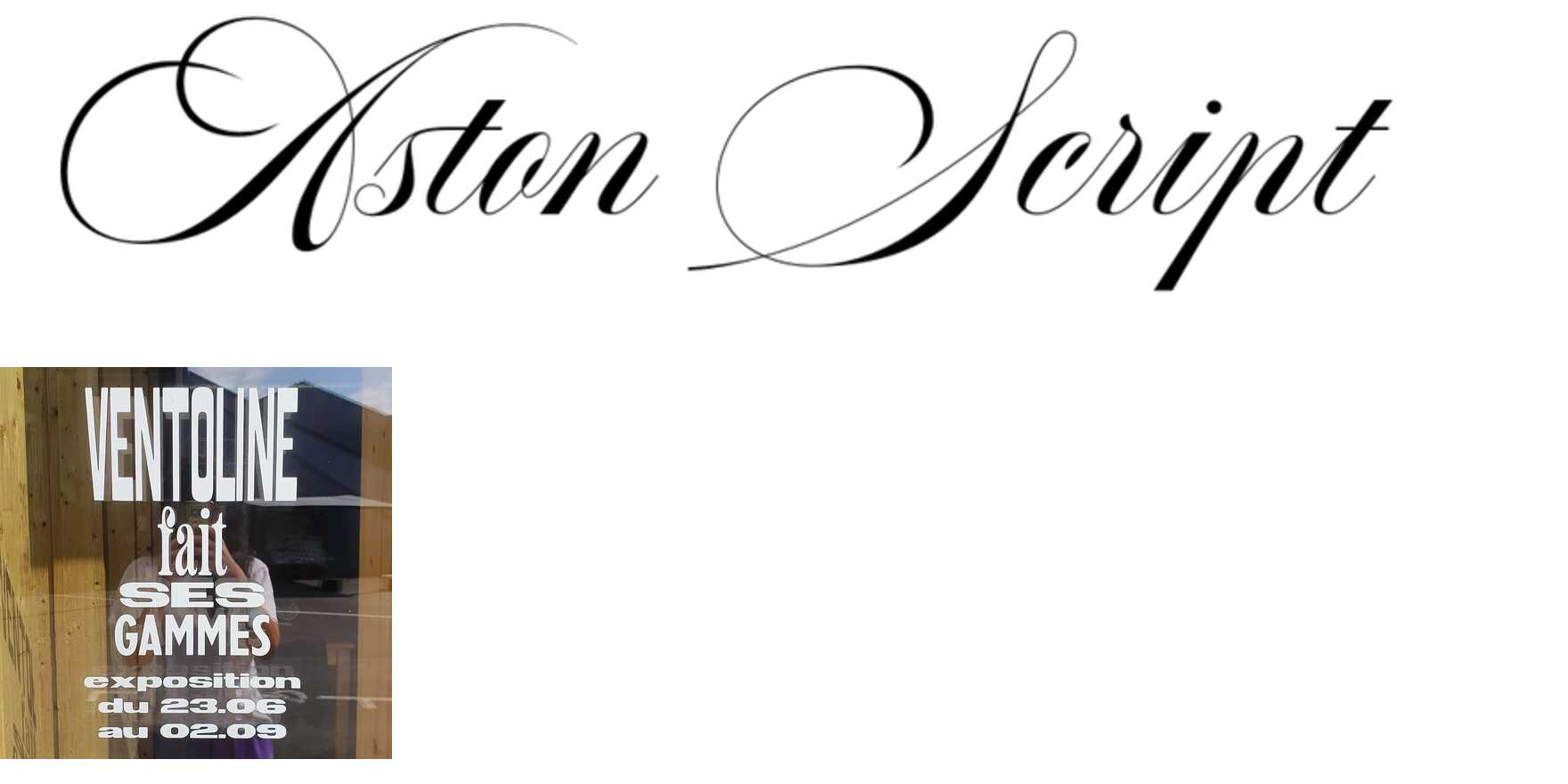 Aston Script in use - Fonts In Use