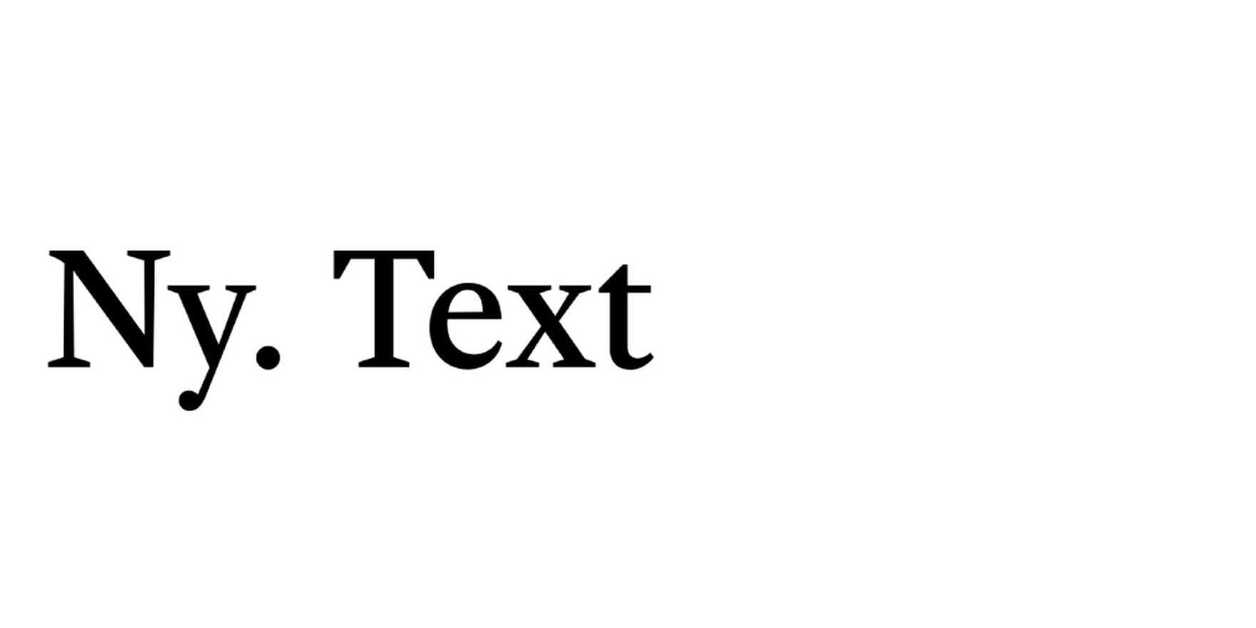Ny. Text in use - Fonts In Use
