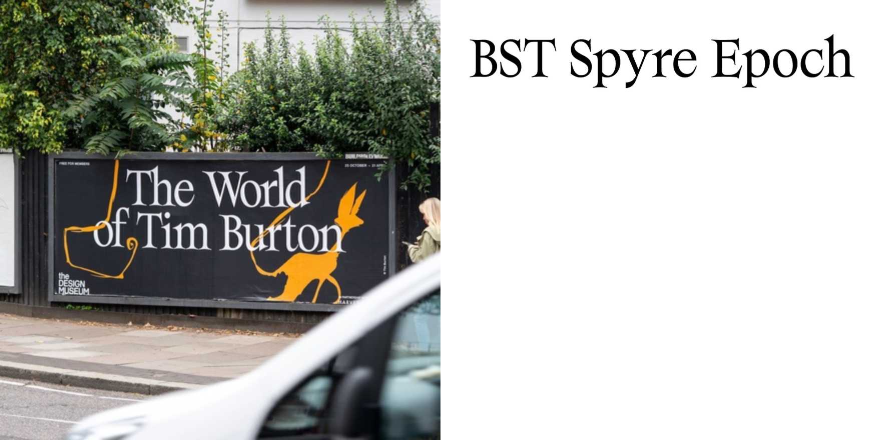 The World of Tim Burton at the Design Museum - Fonts In Use