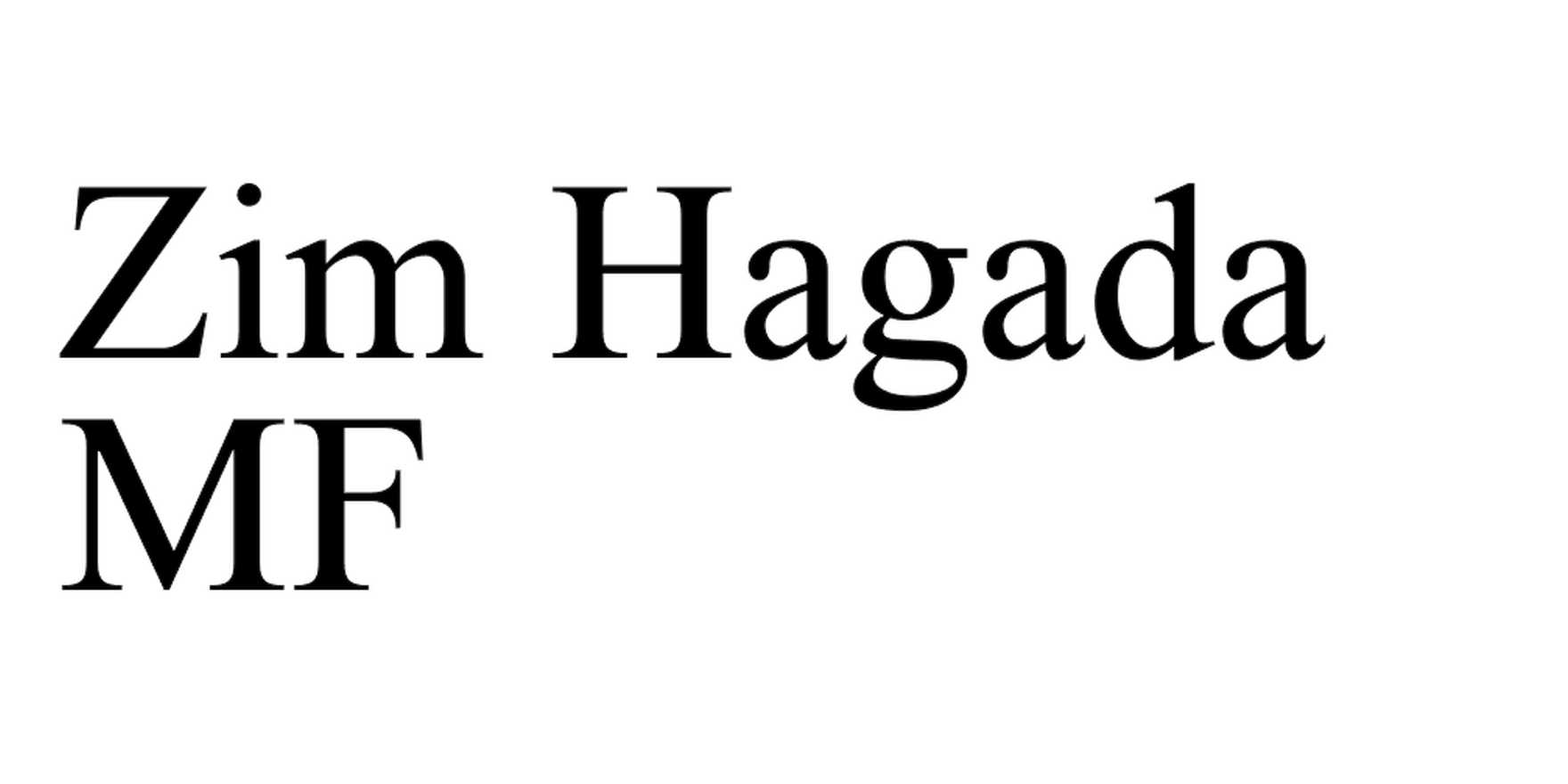 Zim Hagada MF in use - Fonts In Use