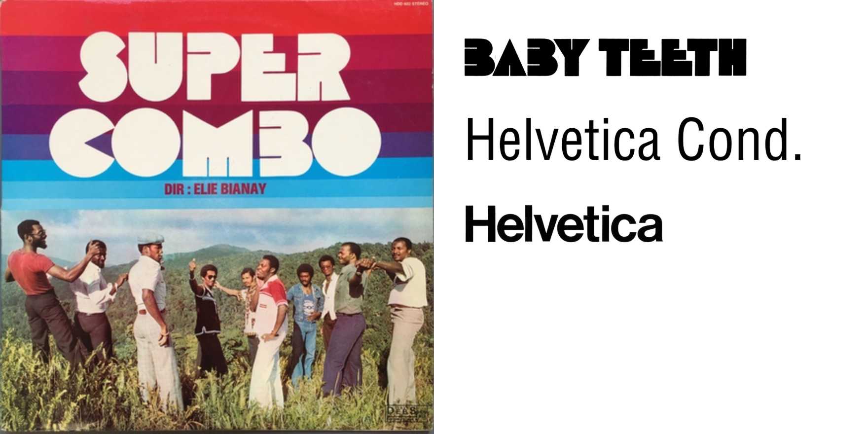 Super Combo – Super Combo album art - Fonts In Use