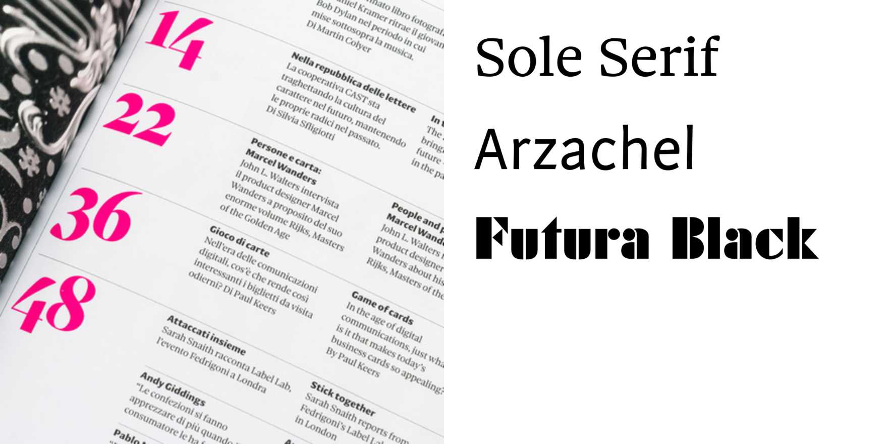 Pulp magazine - Fonts In Use