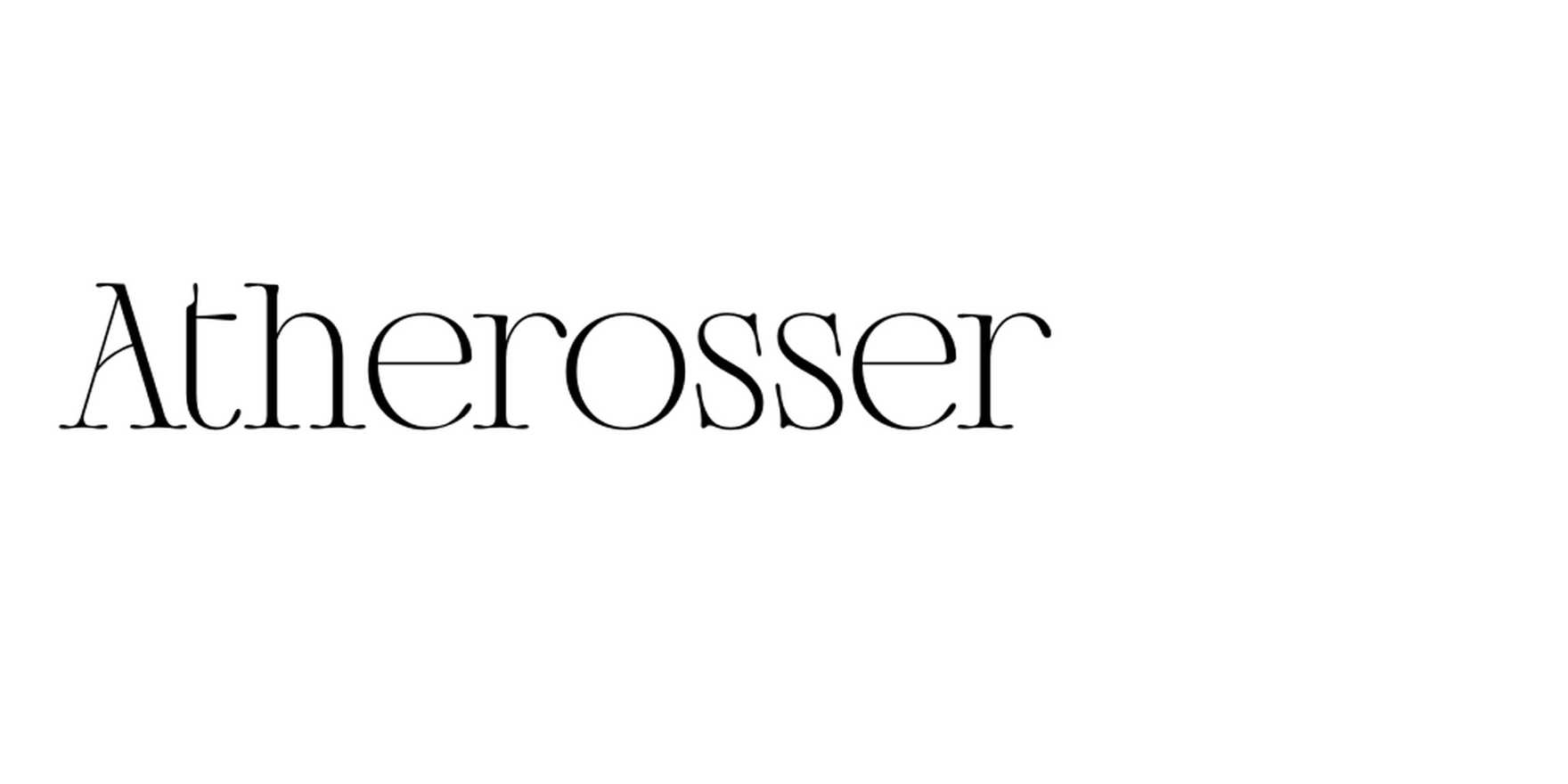 Atherosser in use - Fonts In Use