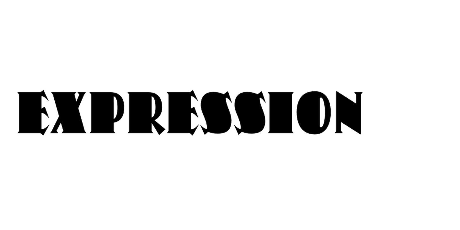 Expression in use - Fonts In Use