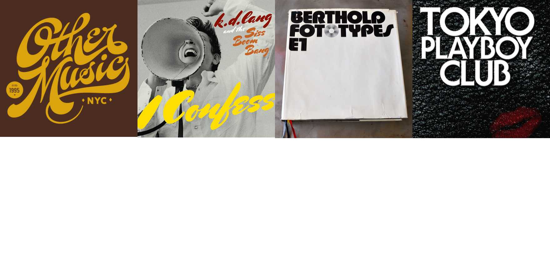 Album covers - Fonts In Use