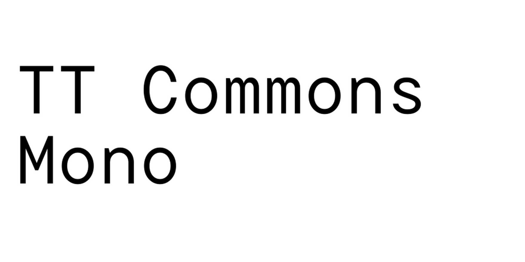 TT Commons Mono in use - Fonts In Use