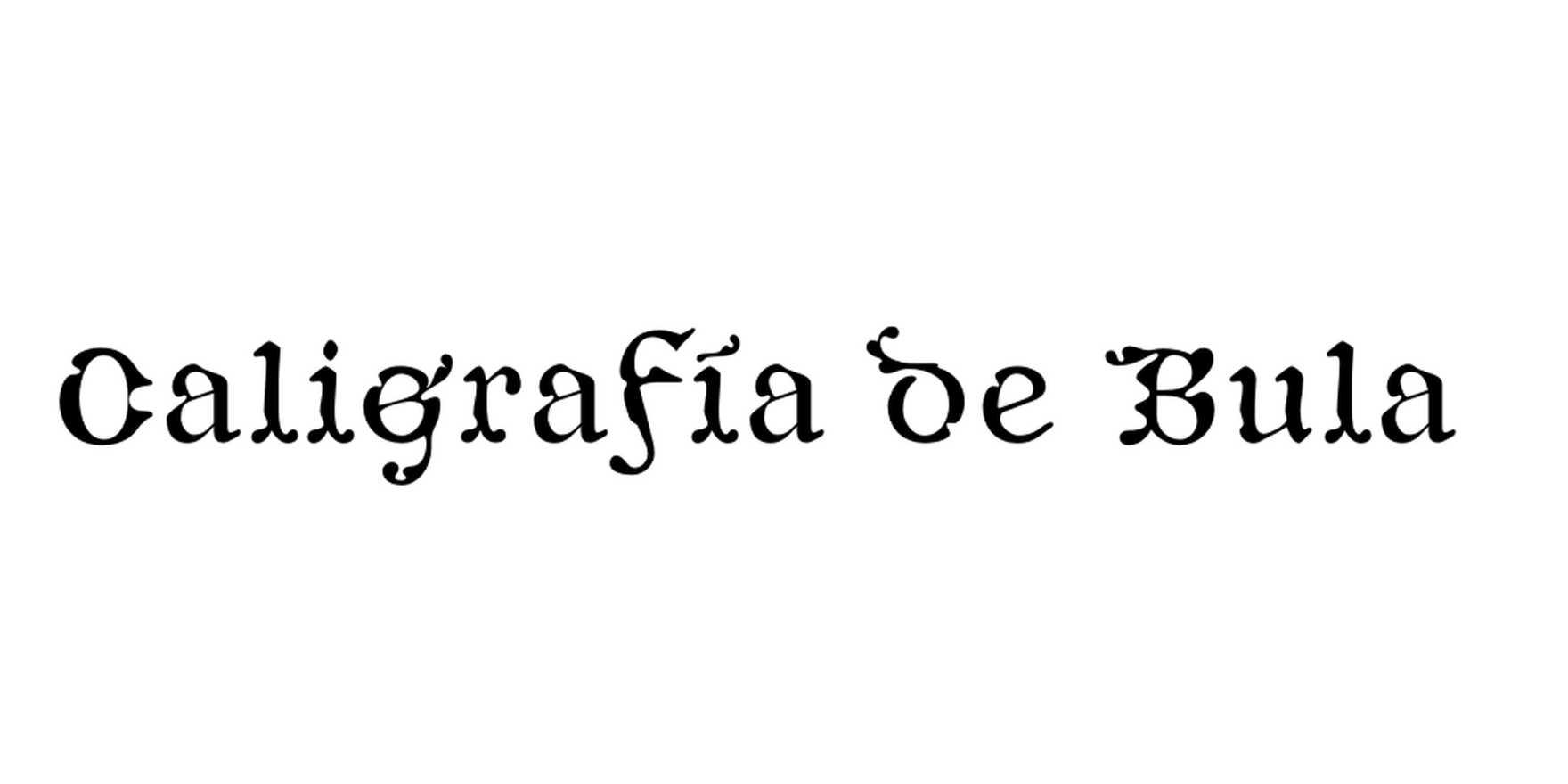 Caligrafía de Bula in use - Fonts In Use