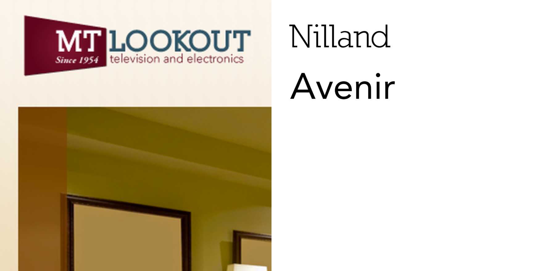 Mt. Lookout TV logo - Fonts In Use