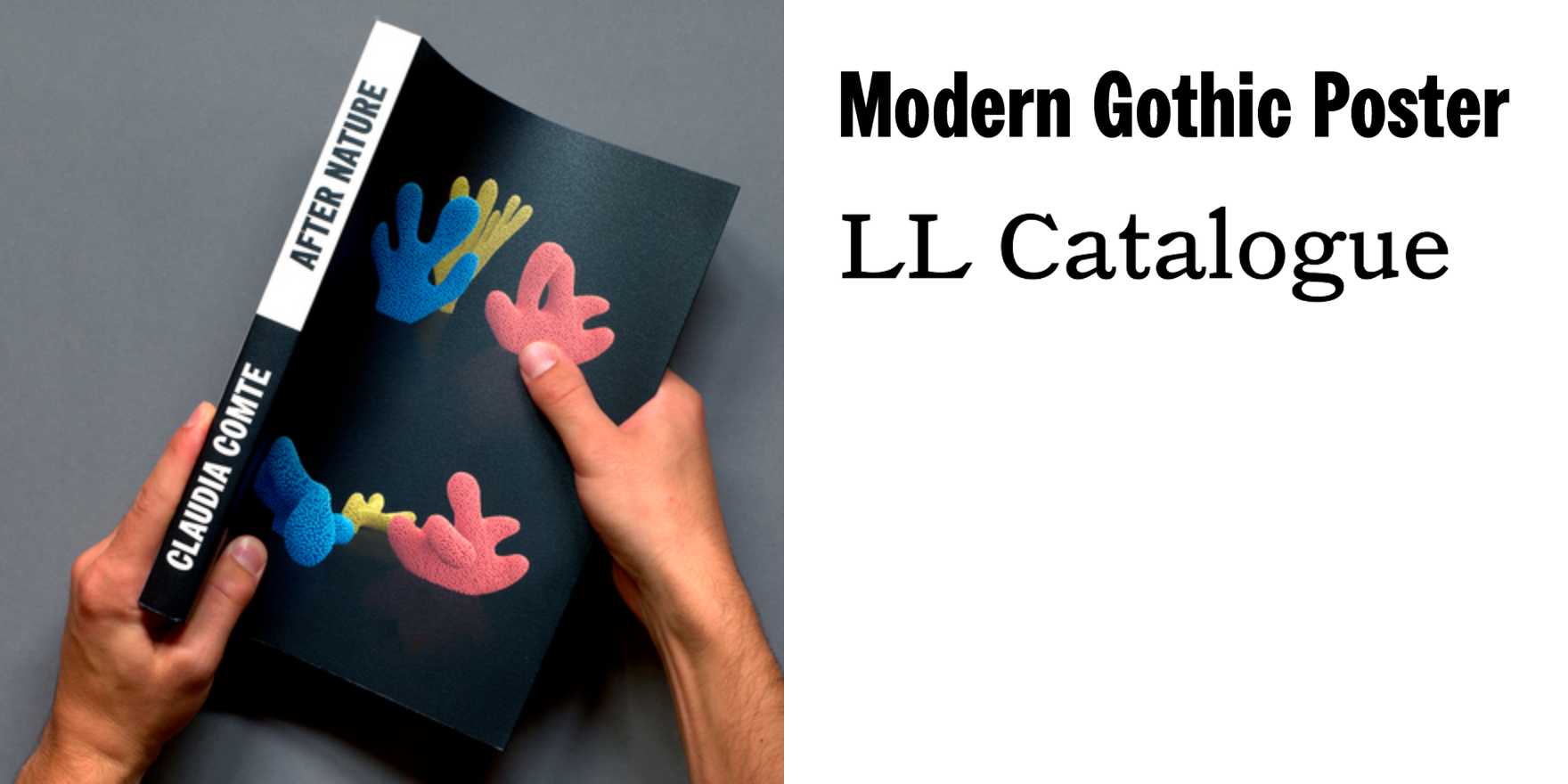 After Nature. Cacti, Corals and Leaves by Claudia Comte - Fonts In Use