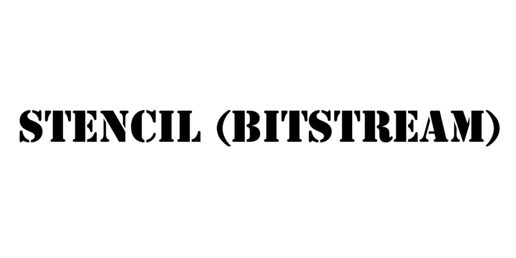 Stencil (Bitstream) in use - Fonts In Use