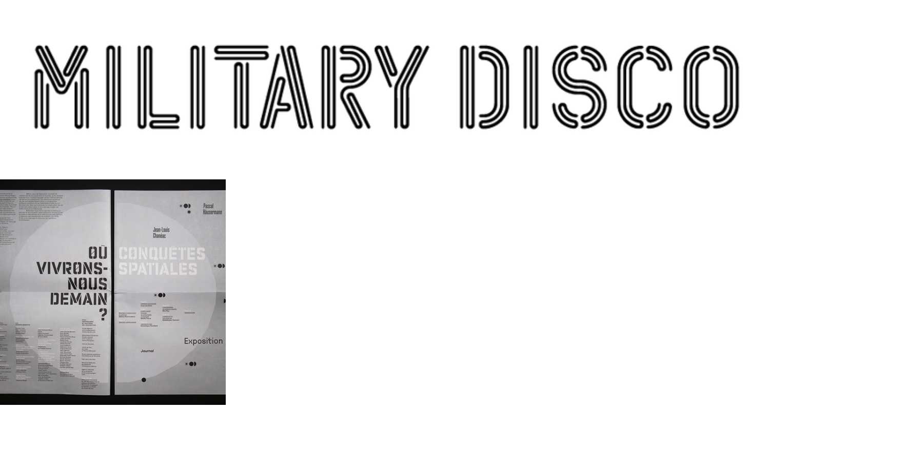 Military Disco in use - Fonts In Use