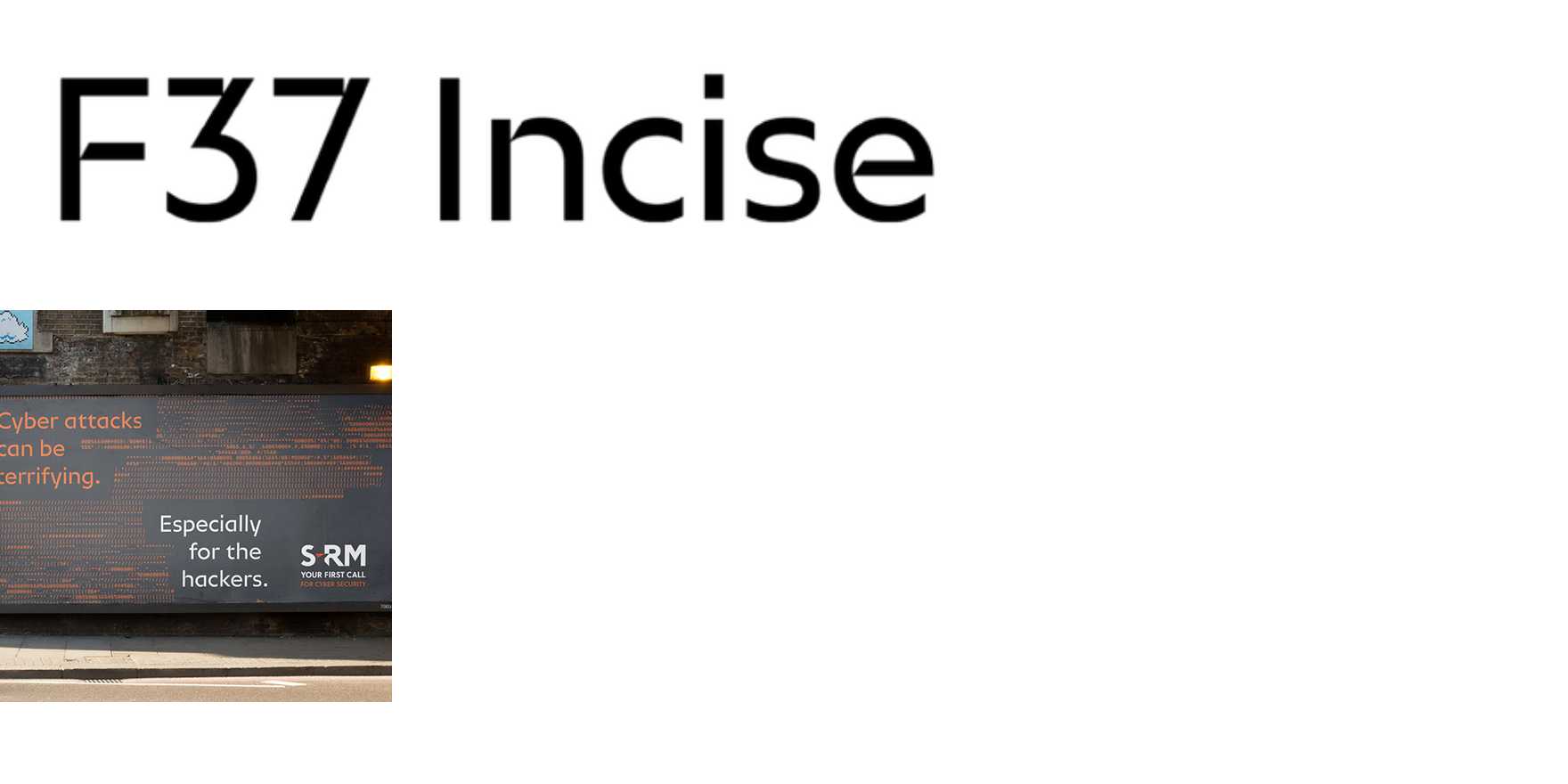 F37 Incise in use - Fonts In Use