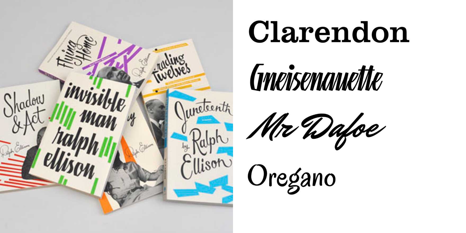 Ralph Ellison series by Vintage Books - Fonts In Use