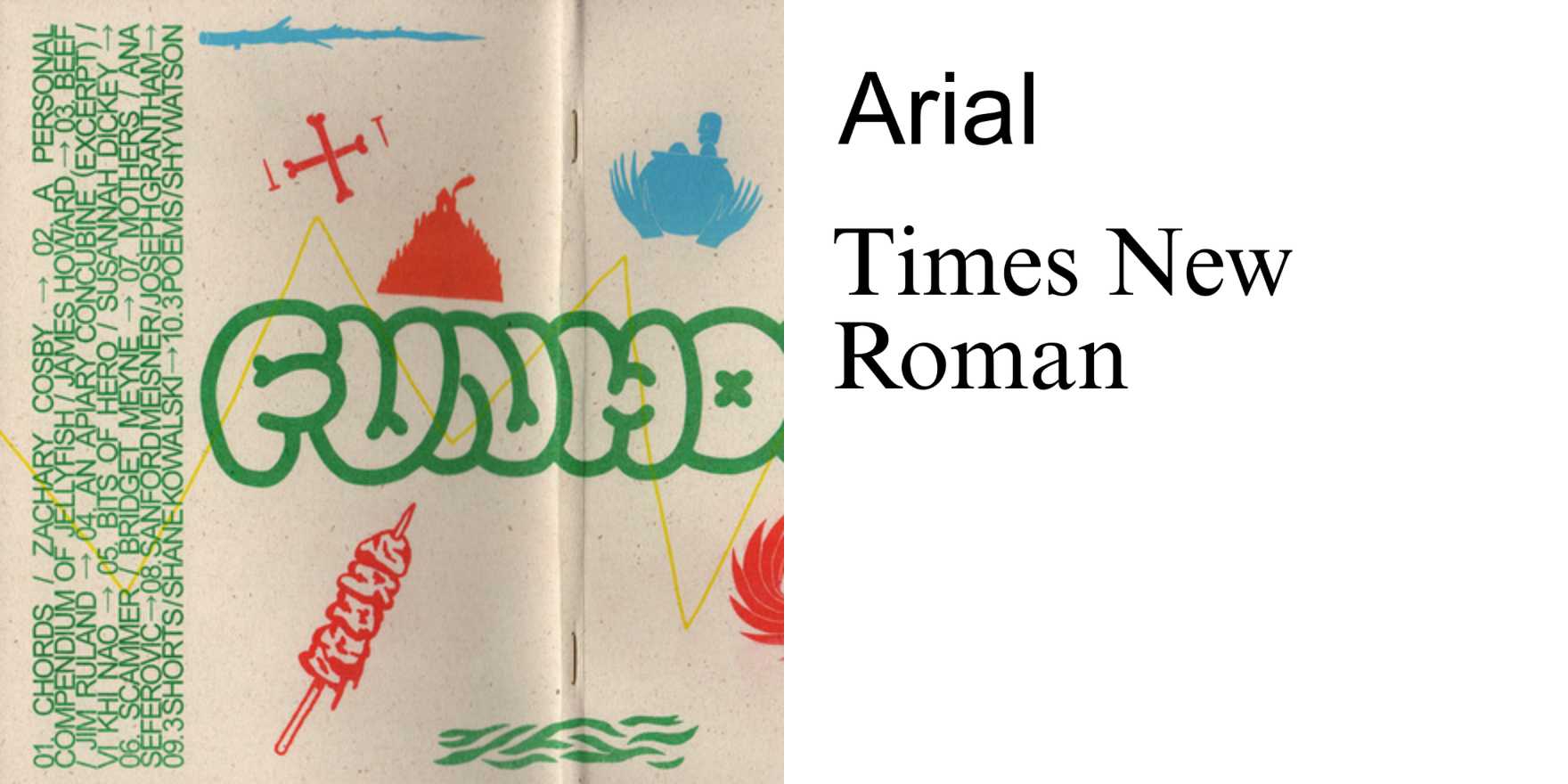 Funhouse magazine issue 05, 2018 - Fonts In Use