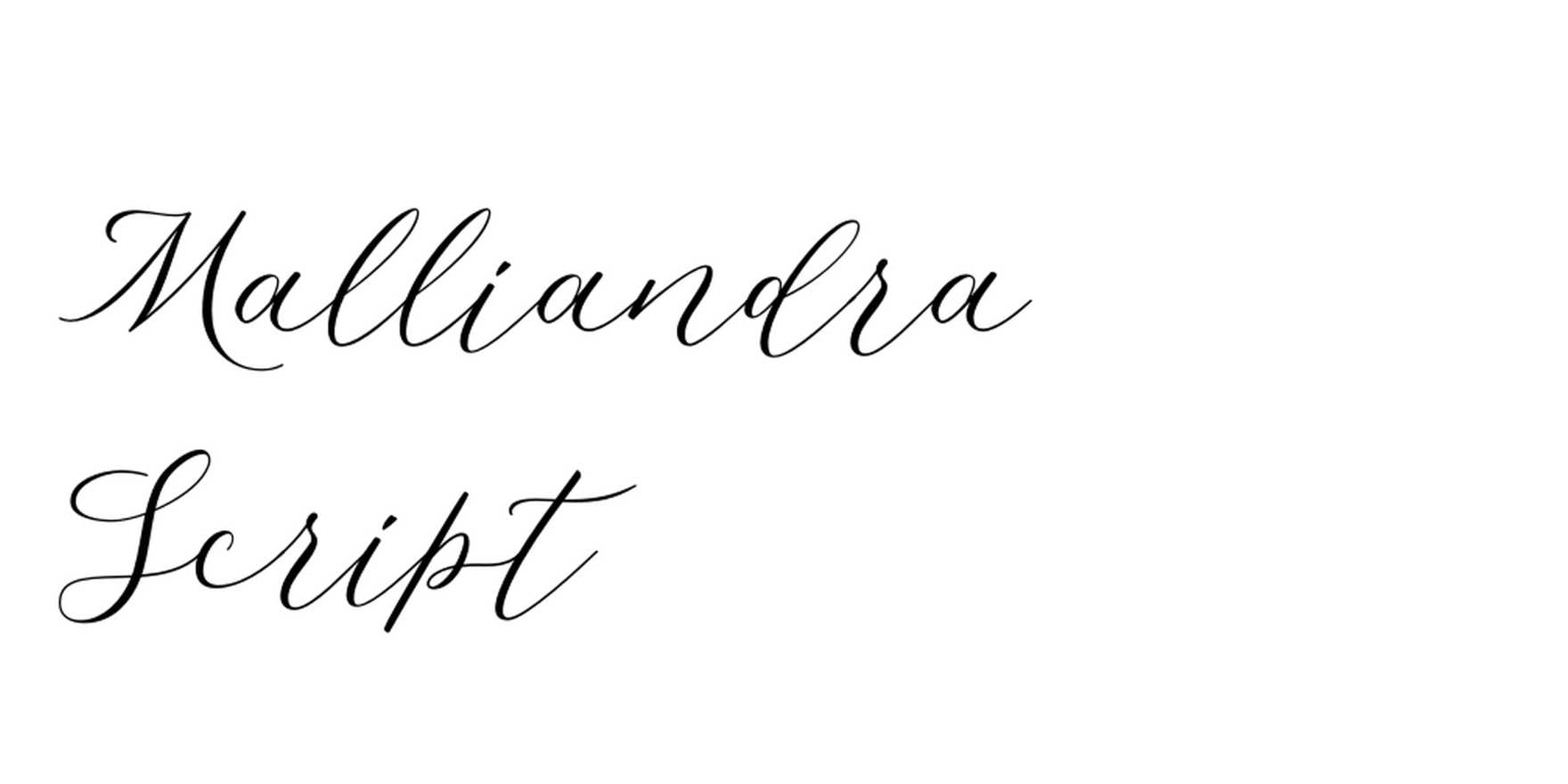 Malliandra Script in use - Fonts In Use