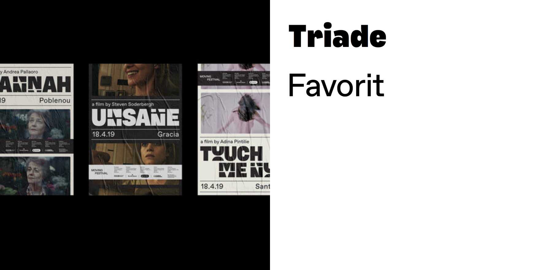 Moving Festival - Fonts In Use