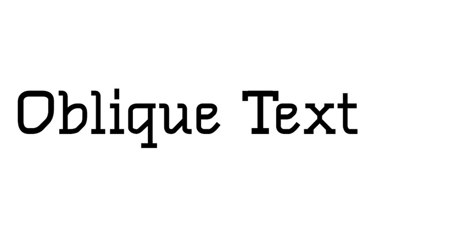 Oblique Text in use - Fonts In Use
