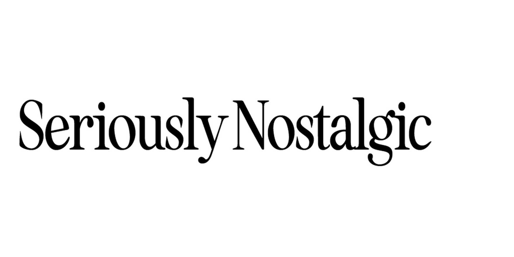 Seriously Nostalgic in use - Fonts In Use