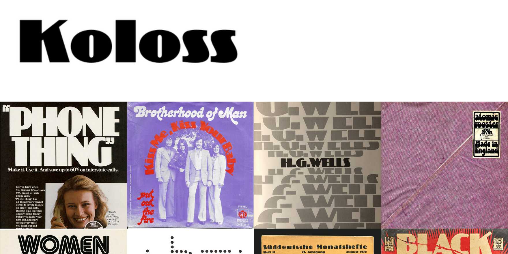 Koloss in use - Fonts In Use