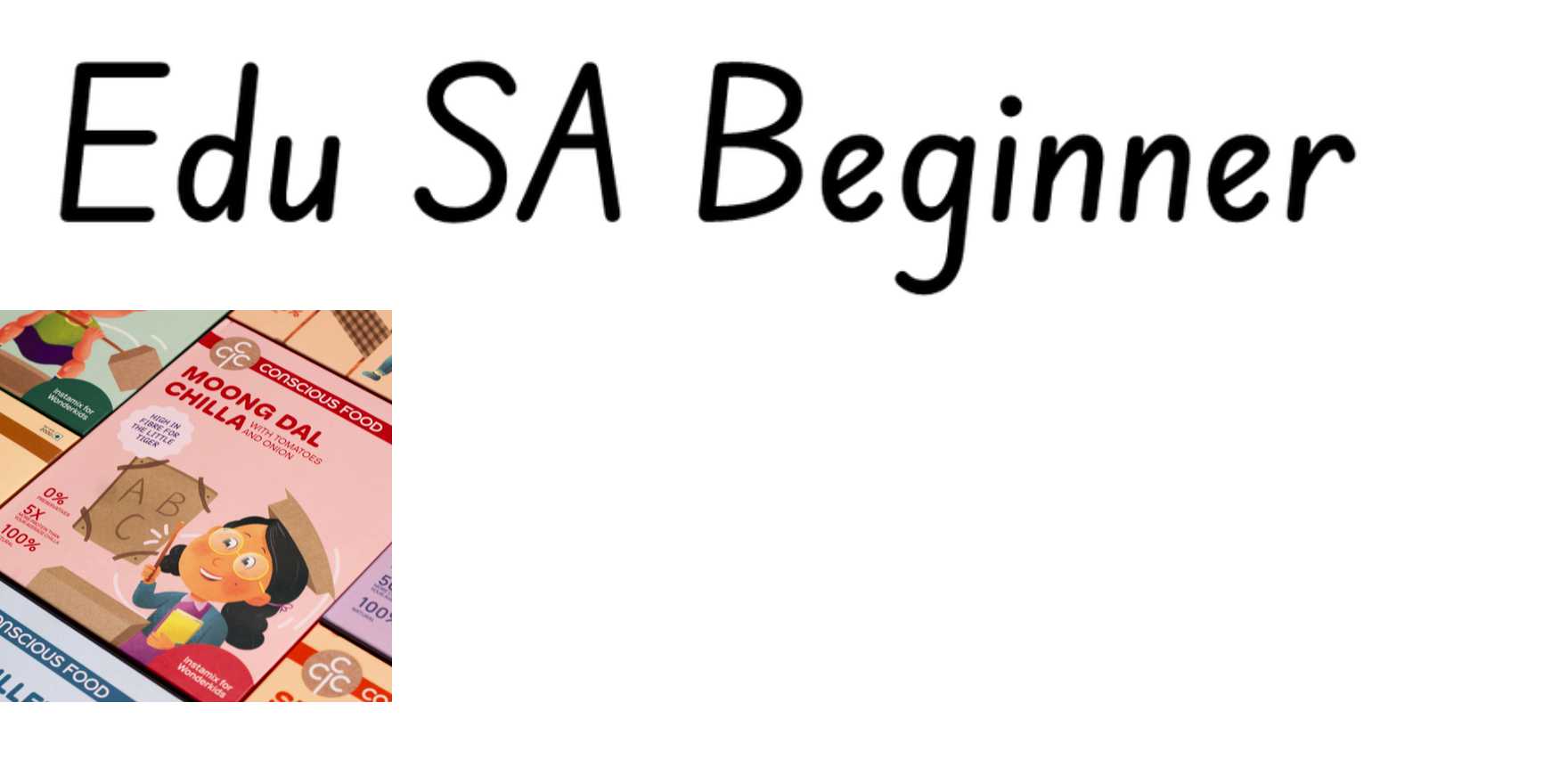 Edu SA Beginner in use - Fonts In Use