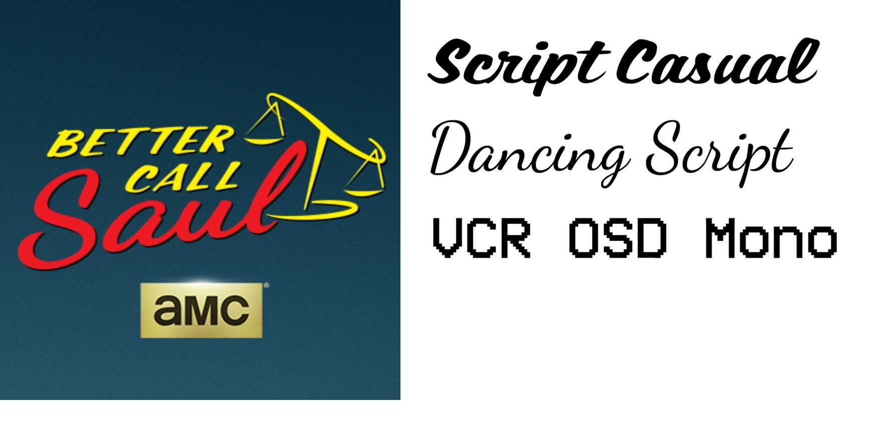 Better Call Saul logo and opening titles - Fonts In Use