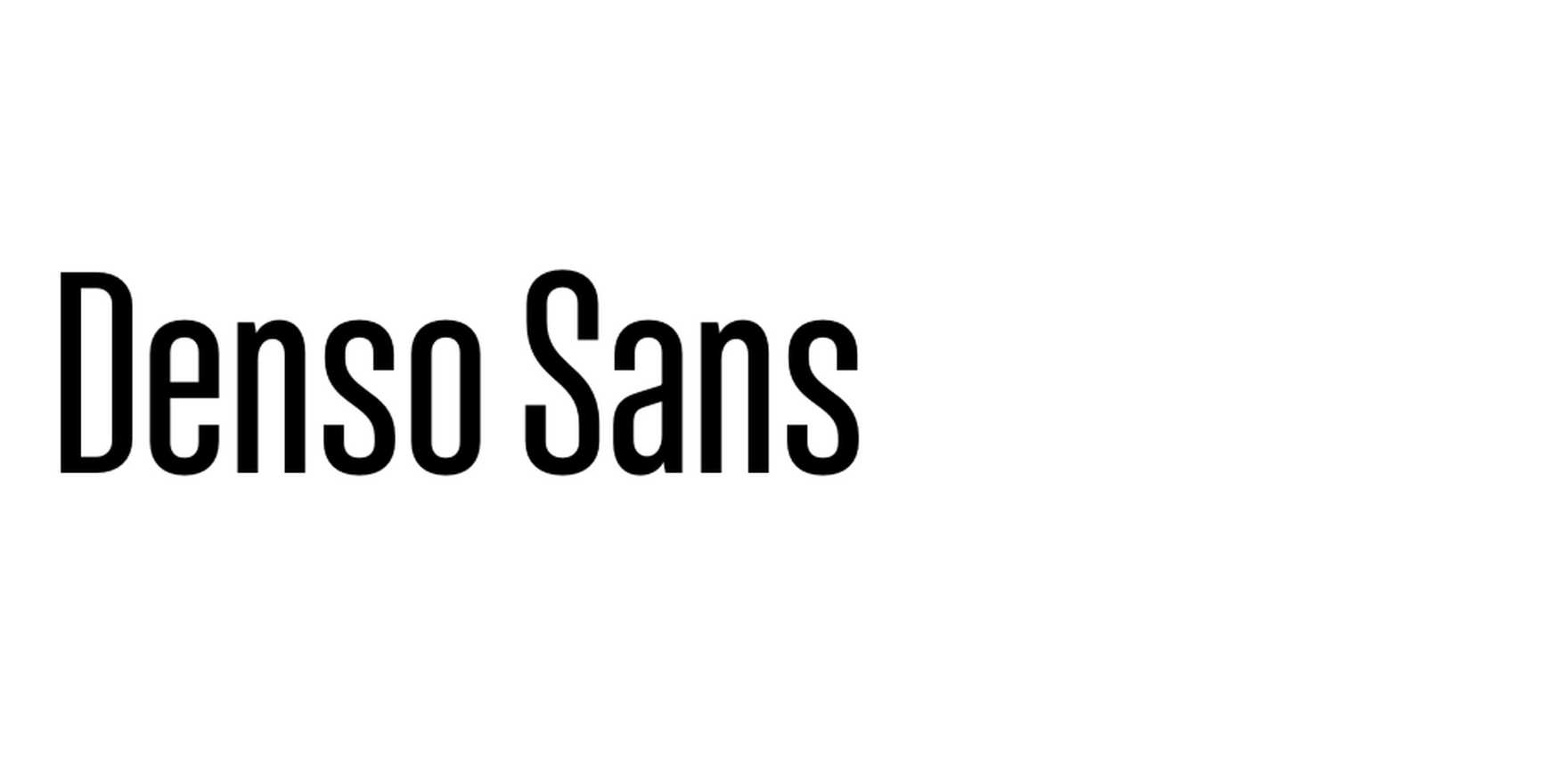 Denso Sans in use - Fonts In Use