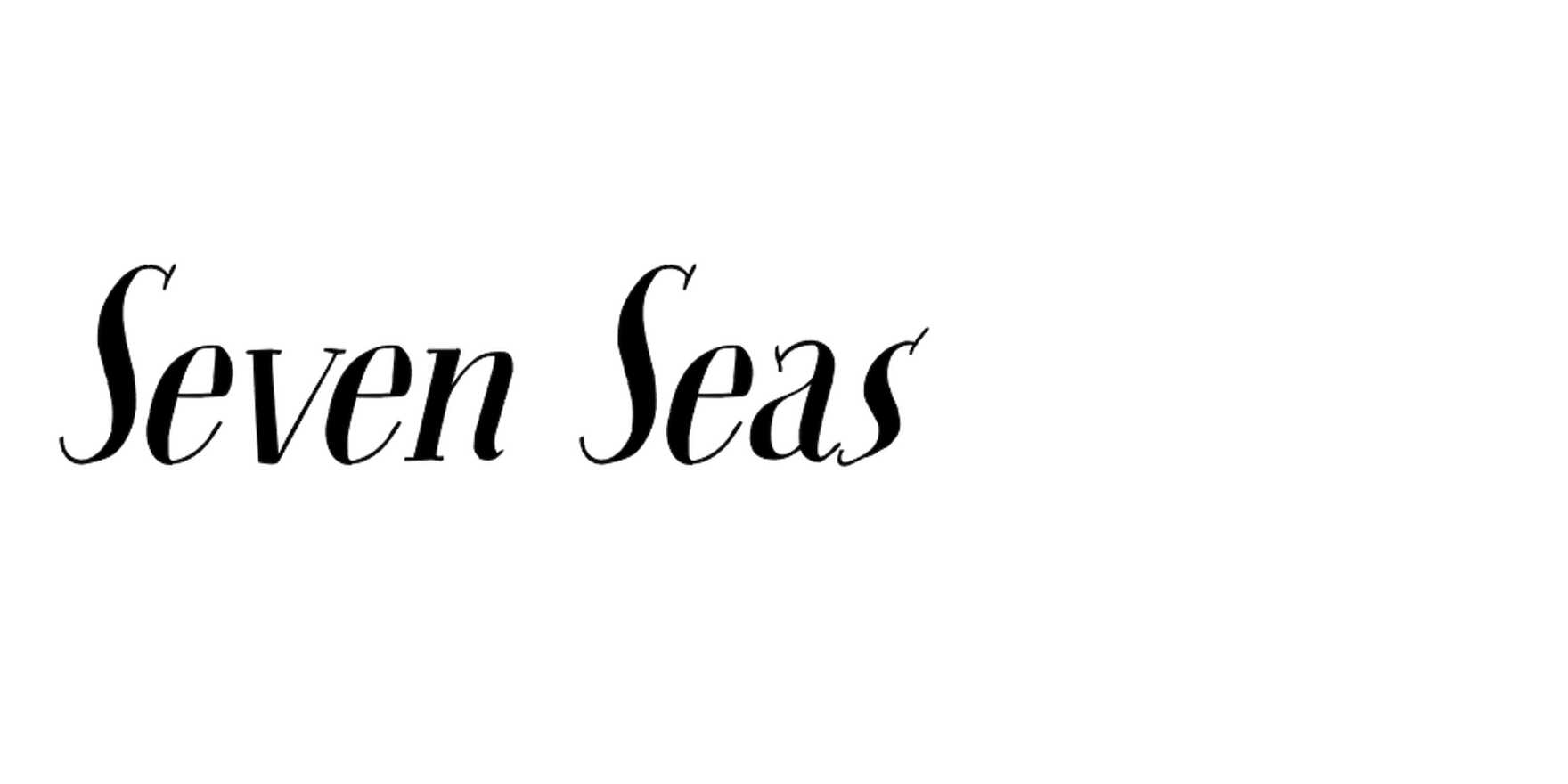 Seven Seas in use - Fonts In Use